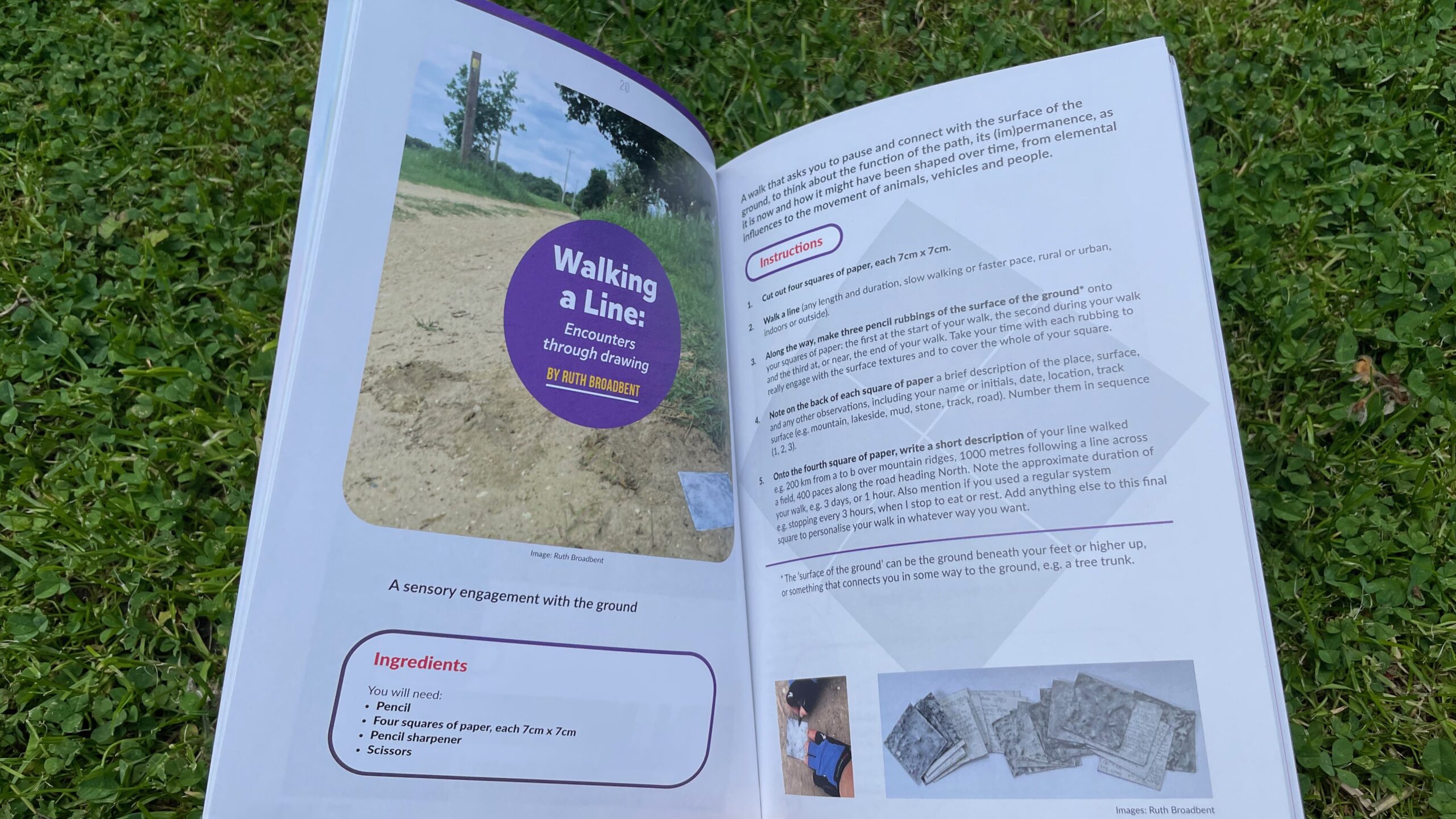 Walking a Line for The Walkbook - Ruth Broadbent The Walkbook